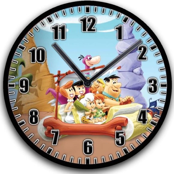 Clock | Wall Decor | The Flintstones Wall Clock Room Decor Display Wall ...